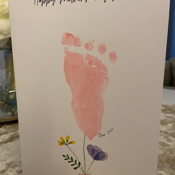 Thank You Personalised Handprint Card | Handprint Kit | Teacher ...