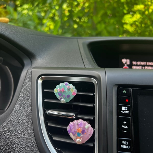 Seashell Car Charms Beach Car Accessories Car Vent Clips Beach Gift ...