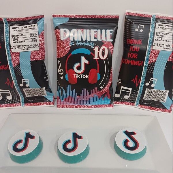 Musical Chip Bag Printable, Musical Favor Bag, Musical Birthday, Dance ...