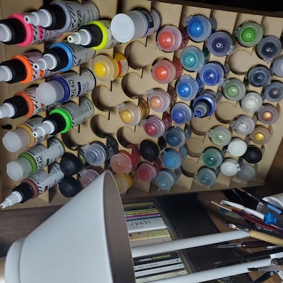 Wall Mounted Hobby Paint Storage Rack Vertical - Etsy