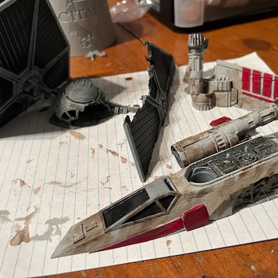 Crashed Rebel Fighter A Star Wars Legion Terrain 40k - Etsy