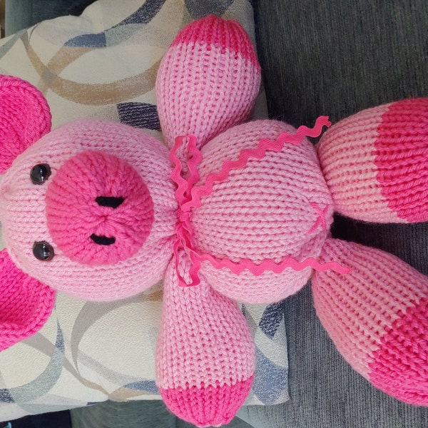 Pig Circular Knitting Machine PATTERN ONLY Addi Sentro Tutorial Recipe ...