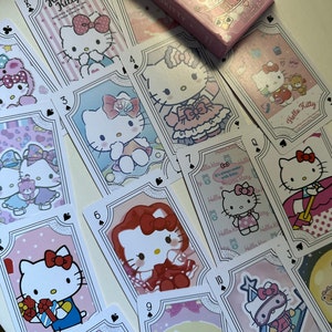Cute Anime 54 Playing Cards, Kawaii Poker Cards,poker Deck Cards,card ...