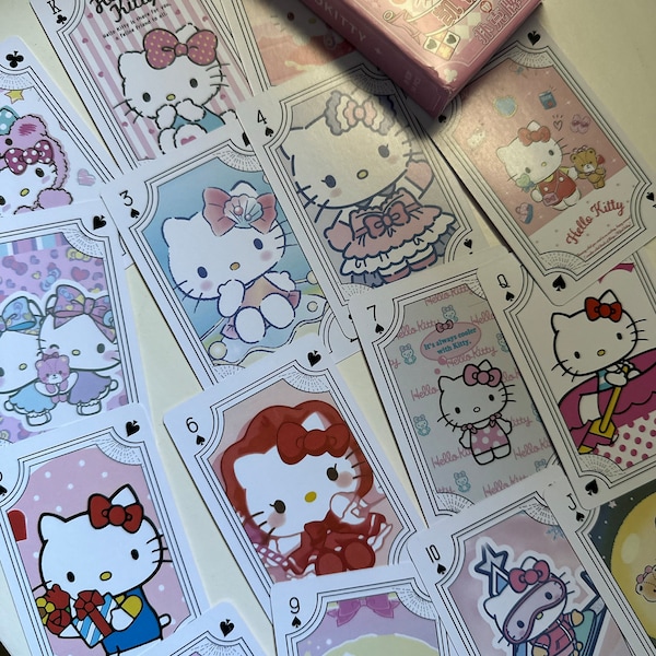 Cute Anime 54 Playing Cards, Kawaii Poker Cards,poker Deck Cards,card ...