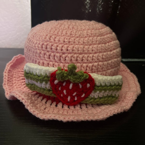 PDF PATTERN// Crochet Strawberry Shortcake Inspired Hat //PATTERN - Etsy