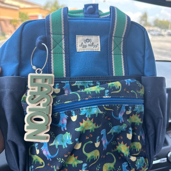 Backpack Name Tag, Kids Backpack Keychain, Kids Backpack Tags, Diaper ...