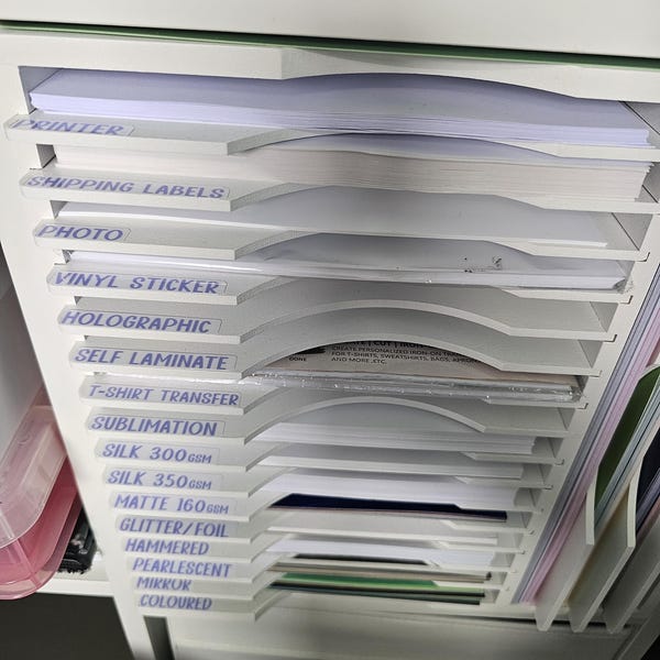 12x12 Paper Holder (16 Slot) - IKEA® or Desk - Etsy UK