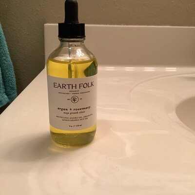Rosemary Hair Oil Argan Rosemary Mega Growth Elixir, Hair Growth Serum ...