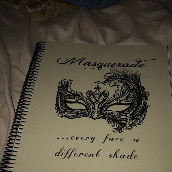 Phantom of the Opera Notebook - Masquerade Notebook - Masquerade ...