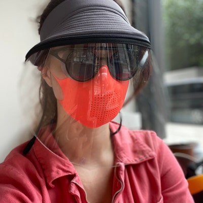 Face Shield Hat Hat With Face Shield Face Shield Mask - Etsy