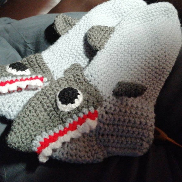 Crochet Pattern Shark Slippers Adult Sizes (EUR Size 35 to 46) - Etsy