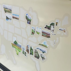 US Travel Rv Decal Map Rv Sticker Camper Decor Road Trip Map Motorhome ...