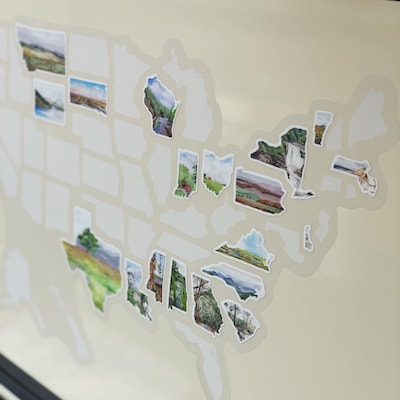 US Travel Rv Decal Map Rv Sticker Camper Decor Road Trip Map Motorhome ...