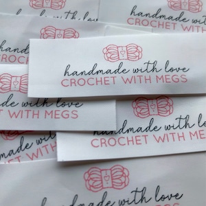 Set 50 Sew on Custom Clothing Labels Tags for Handmade Items | Etsy
