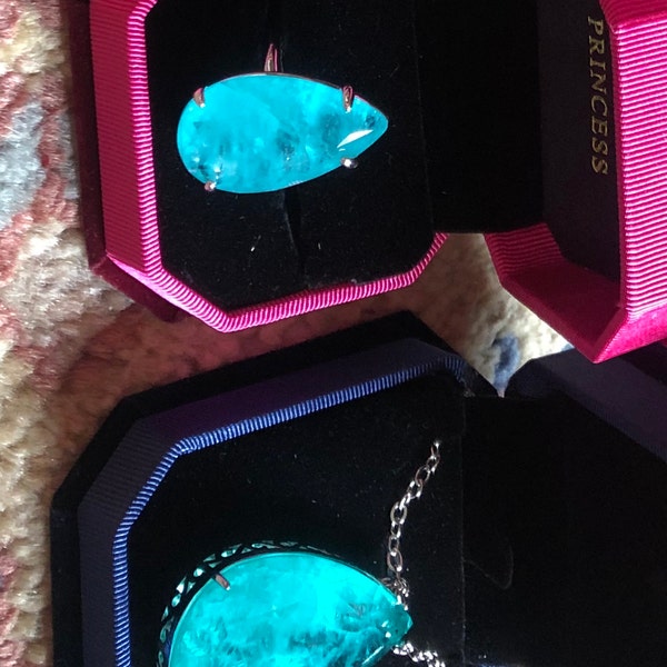 Queen of Gems, Large 100+ Ct Natural Electric Blue Paraiba Tourmaline ...
