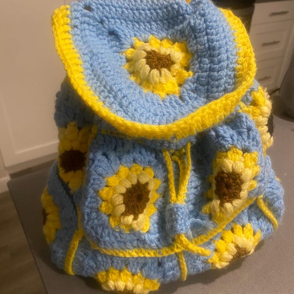 MINI Sunflower Backpack PDF Pattern! With Adjustable AND Removeable ...