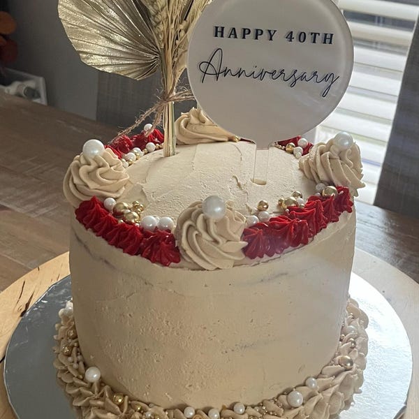 Milestone Happy Birthday Cake Topper - 50th 30th Birthday Cake Topper ...