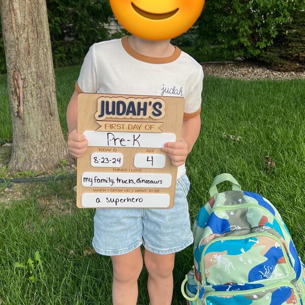 Personalized First Day of School Sign. Custom Last Day of School Sign ...