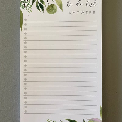 Magnetic to Do List Notepad Daily Tasks Checklist Notepad for Fridge ...