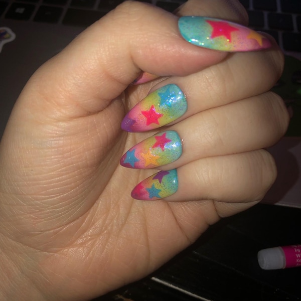 Mahito Bunny | Mahito Nails | Mahito | Blue Nails | Anime Nails | Anime ...