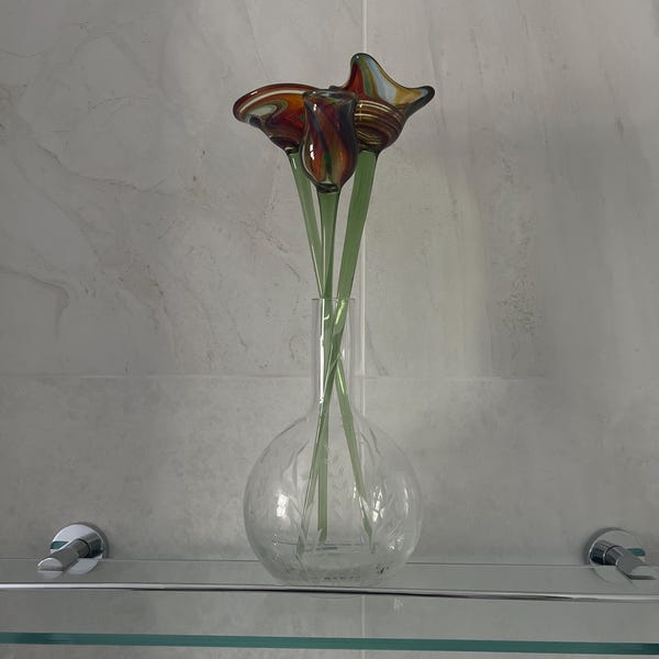 Flower One-hitter Smoking Pipe | Heady Glass Pipe | Flower Pipe for ...