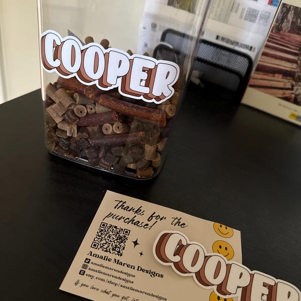 Waterproof Name Decal Personalized Vinyl Sticker NAME STICKER ...