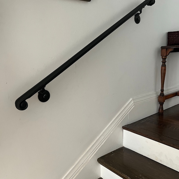 Metal Handrail 2" Molding Cap Volute, Flat Black - Etsy