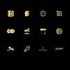 Luxury Gold Black Icon Pack for iPhone IOS 16, Ios 15 Black Aesthetic ...