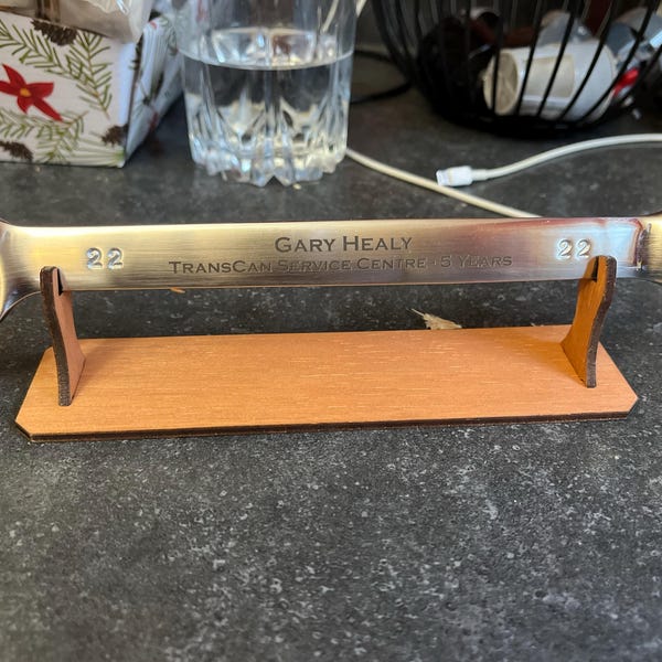 Engraved Wrench, Custom Engraved Text or Logo, Personalized Design ...