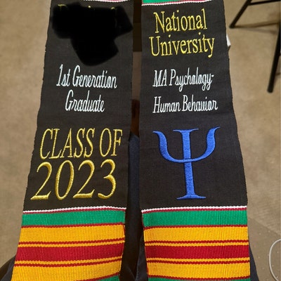 Military Graduation Stole Design Your Own Custom Embroidered Satin ...