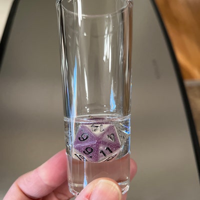 SINGLE Custom D20 Shot Glass - Etsy