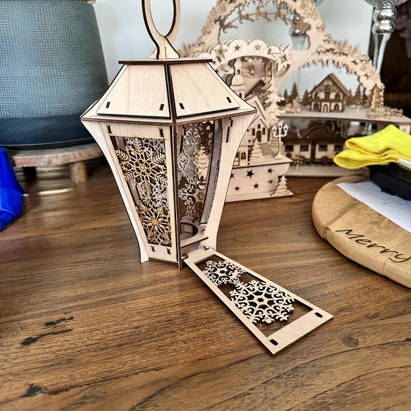 Lantern Laser Cut File 3D Glowforge SVG DXF for Plasma DIY Cnc Project ...