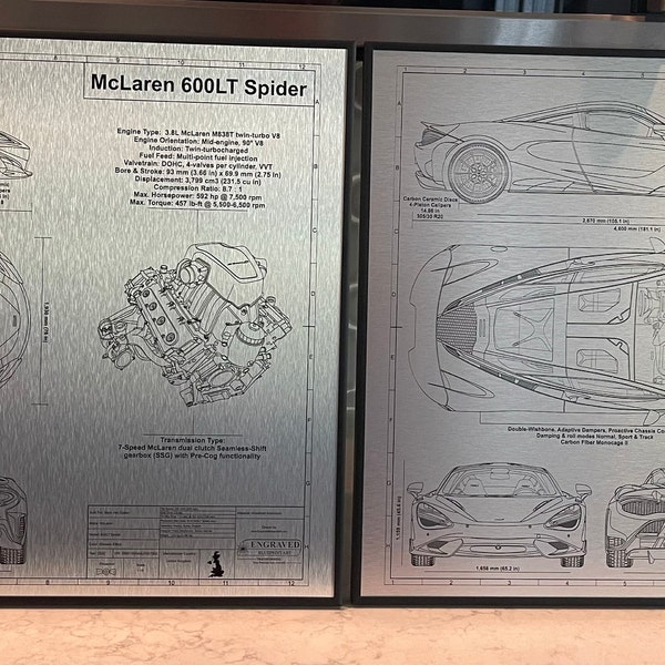 Chevrolet Impala SS 1963 Hardtop Laser Engraved Wall Art, Blueprint ...