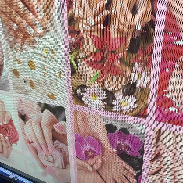 Salon 72 Perforated Mesh One Way Vision Window Vinyl See-through Sign ...