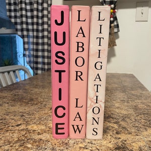 4 Pink Gold BOOK Set Designer Custom Books for Home Shelf - Etsy