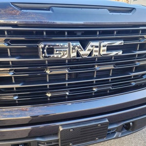 PRECUT GMC Sierra Gel Coated domed Patriotic Flag Emblem Overlay ...