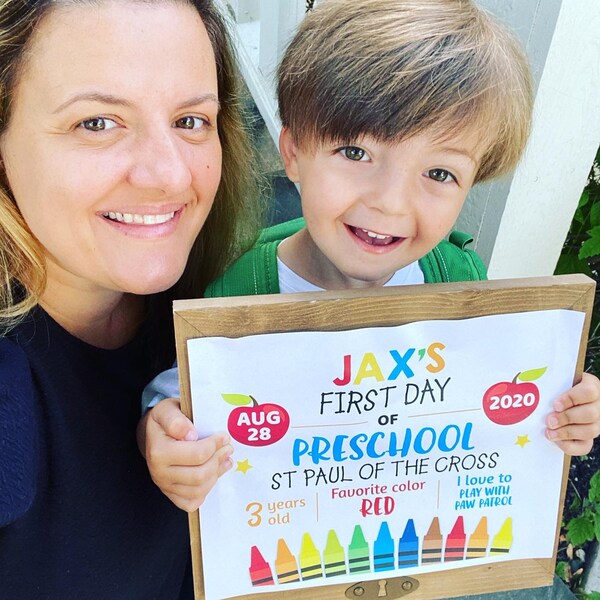 Editable First Day of School Sign, Personalized School Sign, Printable ...