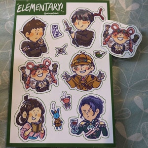 Ace Attorney Sticker Sheets - Etsy