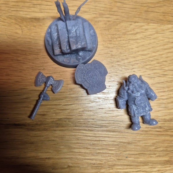 D&D Human Fighter/paladin | Standard Bearer | 3D Printed Resin ...