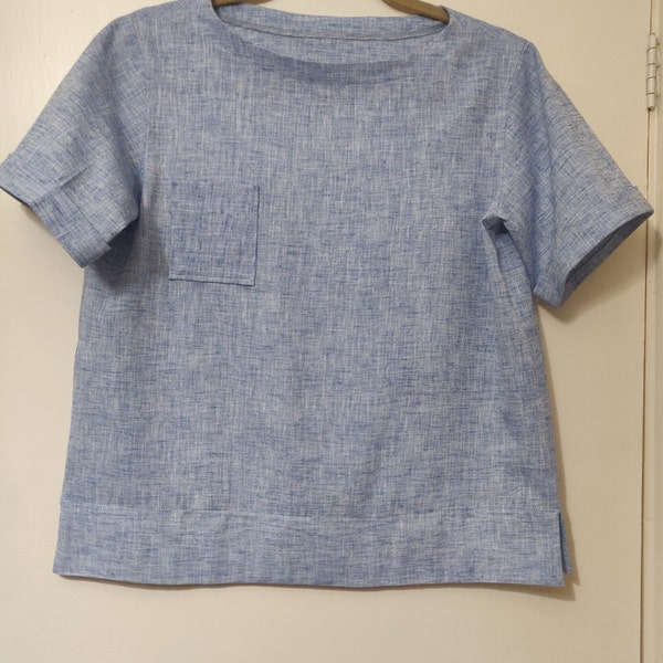 Boxy Top Blouse Letter Size of Papers PDF Sewing Pattern - Etsy