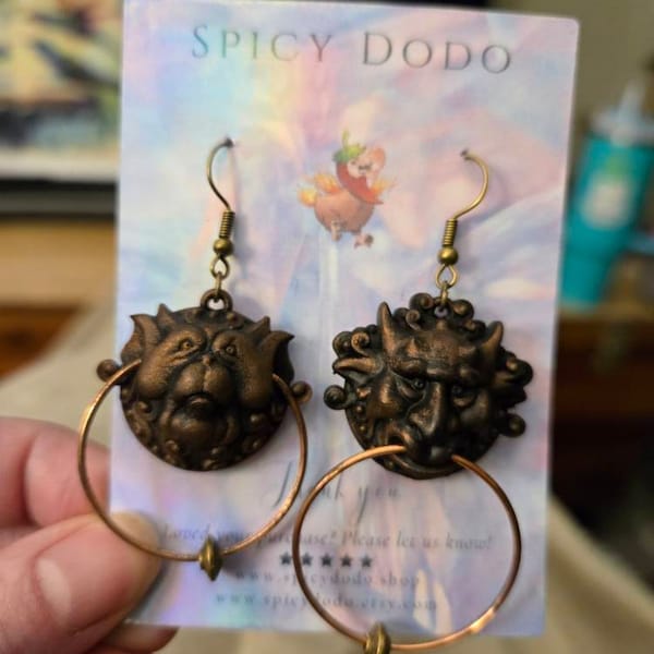 Labyrinth Inspired Door Knocker Earrings & Ludo Necklace! (optional) - Etsy