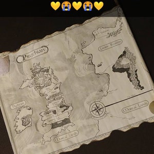 Beyond the Wall Map Game of Thrones Westeros Map Essos Map | Etsy