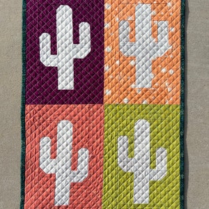 Saguaro Cactus Foundation Paper Piece Block Sewing Pattern for Modern ...