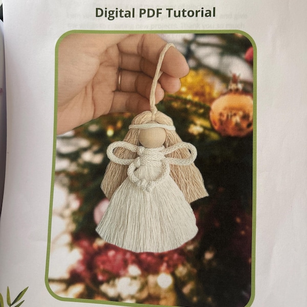 Macrame Angel Tutorial: Step-by-step Guide (PDF Pattern) - Etsy