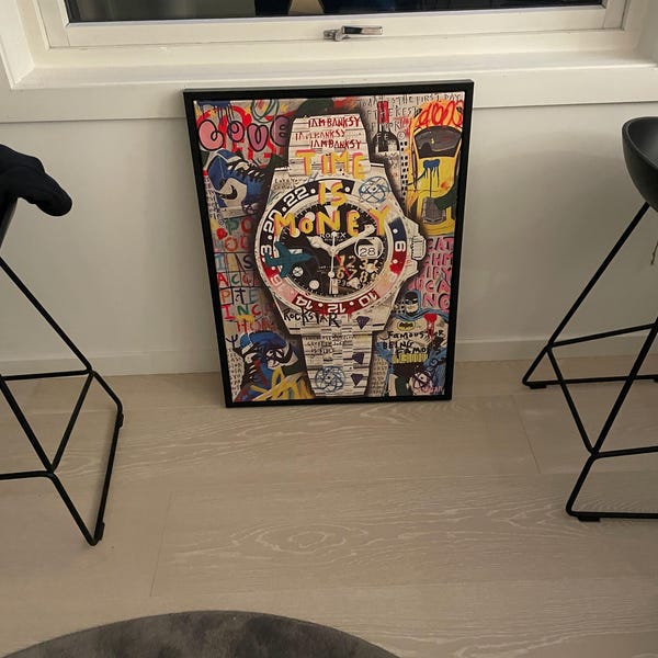 Monopoly Man Fashion Unique Modern Painting Print Abstract Framed ...