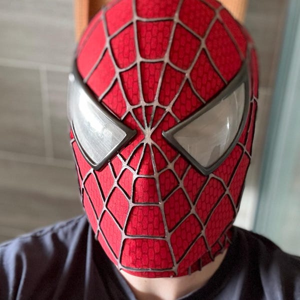 Spiderman Mask Sam Raimi Spider Man Mask Adults With Faceshell and ...