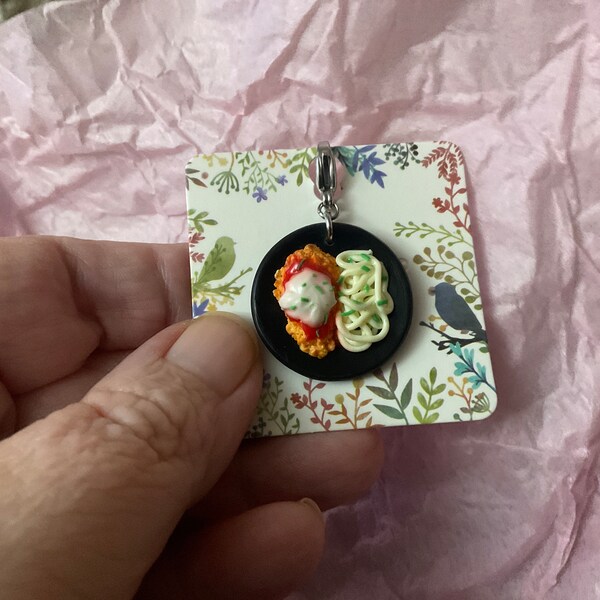 Fried Dumpling Charm, Miniature Dim Sum, Polymer Clay Asian Food, Add ...