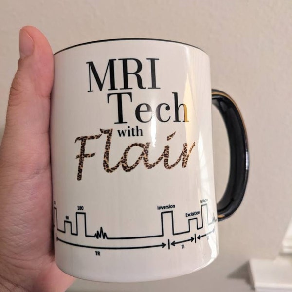MRI Flair Sequence MRI Mug, Mri Technologist Gift, Mri Tech Gift, Rad ...