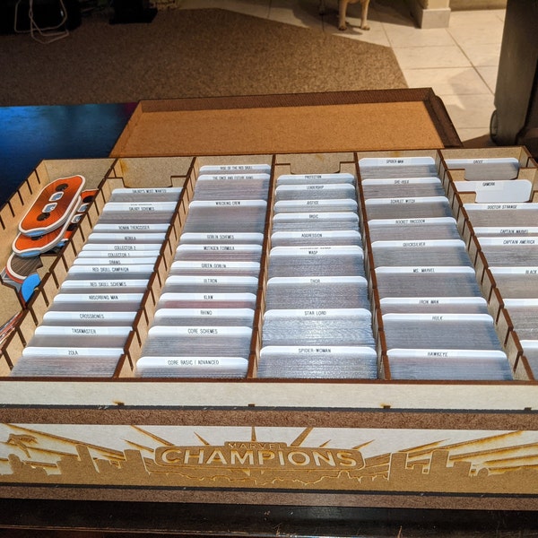 Champion Box Marvel Champions the Card Game Storage Solution LCG Card ...