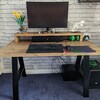 Bespoke Rustic Gaming Desk With A Frame Industrial Legs - Etsy